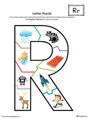 Letter R Puzzle Printable (Color) | MyTeachingStation.com