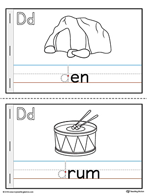 Letter D Mini Book Printable | MyTeachingStation.com