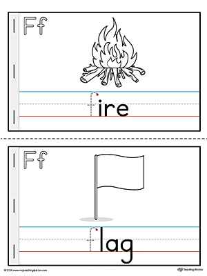 Letter F Mini Book Printable | MyTeachingStation.com