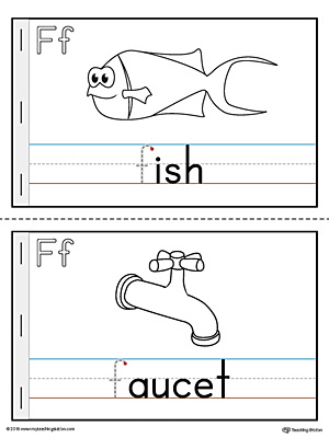 Letter F Mini Book Printable | MyTeachingStation.com