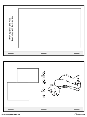 Letter G Cut and Paste Printable Mini Book | MyTeachingStation.com