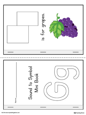 Letter G Cut-And-Paste Printable Mini Book (Color) | MyTeachingStation.com