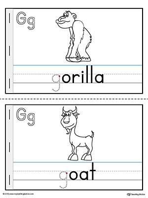 Letter G Mini Book Printable | MyTeachingStation.com