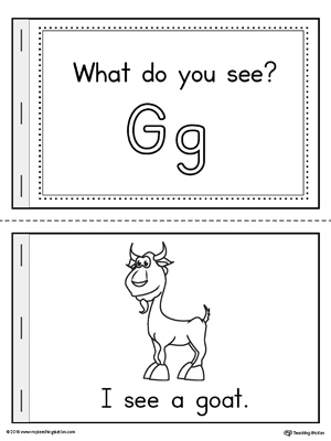 Letter G Words Printable Mini Book | MyTeachingStation.com