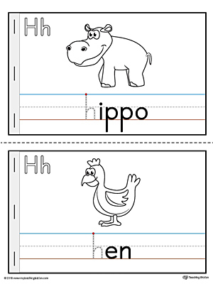Letter H Mini Book Printable | MyTeachingStation.com