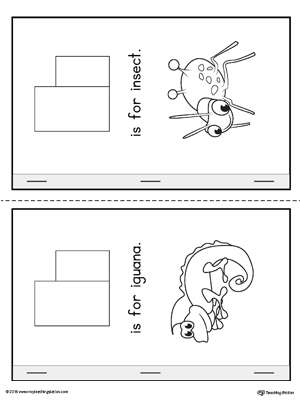 Letter I Cut and Paste Printable Mini Book | MyTeachingStation.com