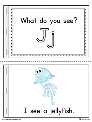 Letter J Words Printable Mini Book (Color) | MyTeachingStation.com