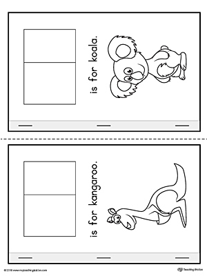 Letter K Cut and Paste Printable Mini Book | MyTeachingStation.com