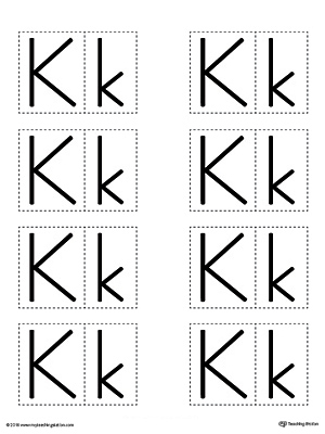 Letter K Cut and Paste Printable Mini Book | MyTeachingStation.com