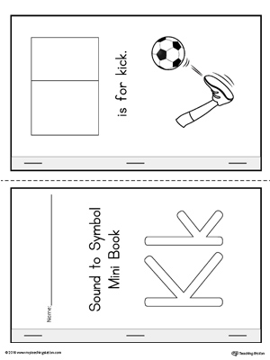 Letter K Cut and Paste Printable Mini Book | MyTeachingStation.com