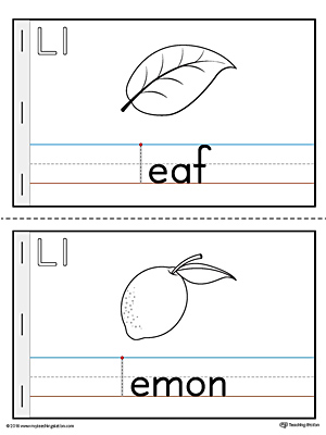 Letter L Mini Book Printable | MyTeachingStation.com
