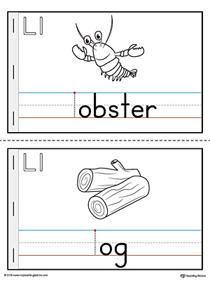 Letter L Mini Book Printable | MyTeachingStation.com