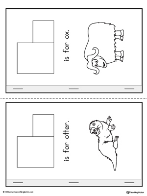 Letter O Cut and Paste Printable Mini Book | MyTeachingStation.com