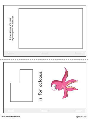 Letter O Cut-And-Paste Printable Mini Book (Color) | MyTeachingStation.com