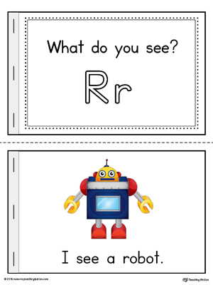 Letter R Words Printable Mini Book (Color) | MyTeachingStation.com