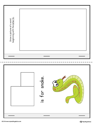 Letter S Cut-And-Paste Printable Mini Book (Color) | MyTeachingStation.com