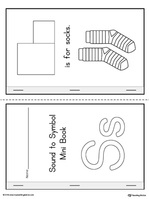 Letter S Cut and Paste Printable Mini Book | MyTeachingStation.com