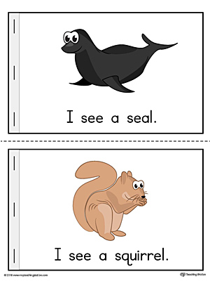 Letter S Words Printable Mini Book (Color) | MyTeachingStation.com