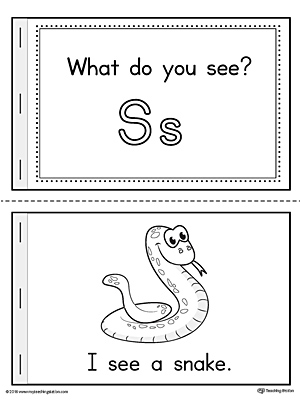 Letter S Words Printable Mini Book | MyTeachingStation.com