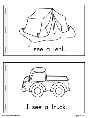 Letter T Words Printable Mini Book (Color) | MyTeachingStation.com