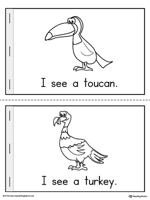 Letter T Words Printable Mini Book | MyTeachingStation.com