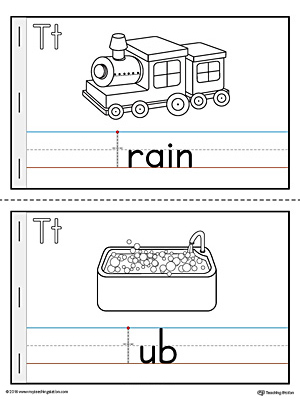 Letter T Mini Book Printable | MyTeachingStation.com
