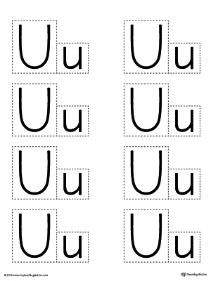 Letter U Cut and Paste Printable Mini Book | MyTeachingStation.com