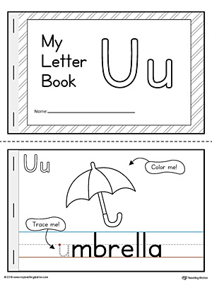 Letter U Mini Book Printable | MyTeachingStation.com