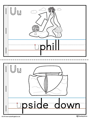 Letter U Mini Book Printable | MyTeachingStation.com