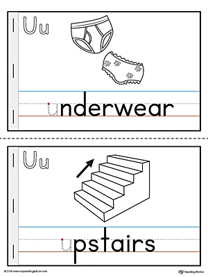 Letter U Mini Book Printable | MyTeachingStation.com