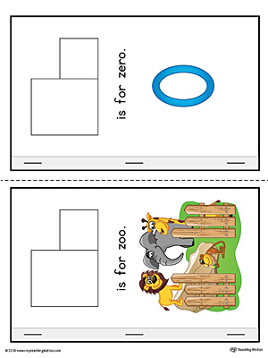 Letter Z Cut-And-Paste Printable Mini Book (Color) | MyTeachingStation.com