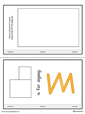 Letter Z Cut-And-Paste Printable Mini Book (Color) | MyTeachingStation.com
