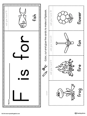 Letter F Beginning Sound Flipbook Printable | MyTeachingStation.com