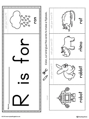 Letter R Beginning Sound Flipbook Printable | MyTeachingStation.com