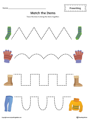 *FREE* Pre-Writing Line Tracing Workbook in Color | MyTeachingStation.com