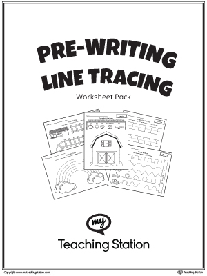 *FREE* Pre-Writing Line Tracing Workbook | MyTeachingStation.com